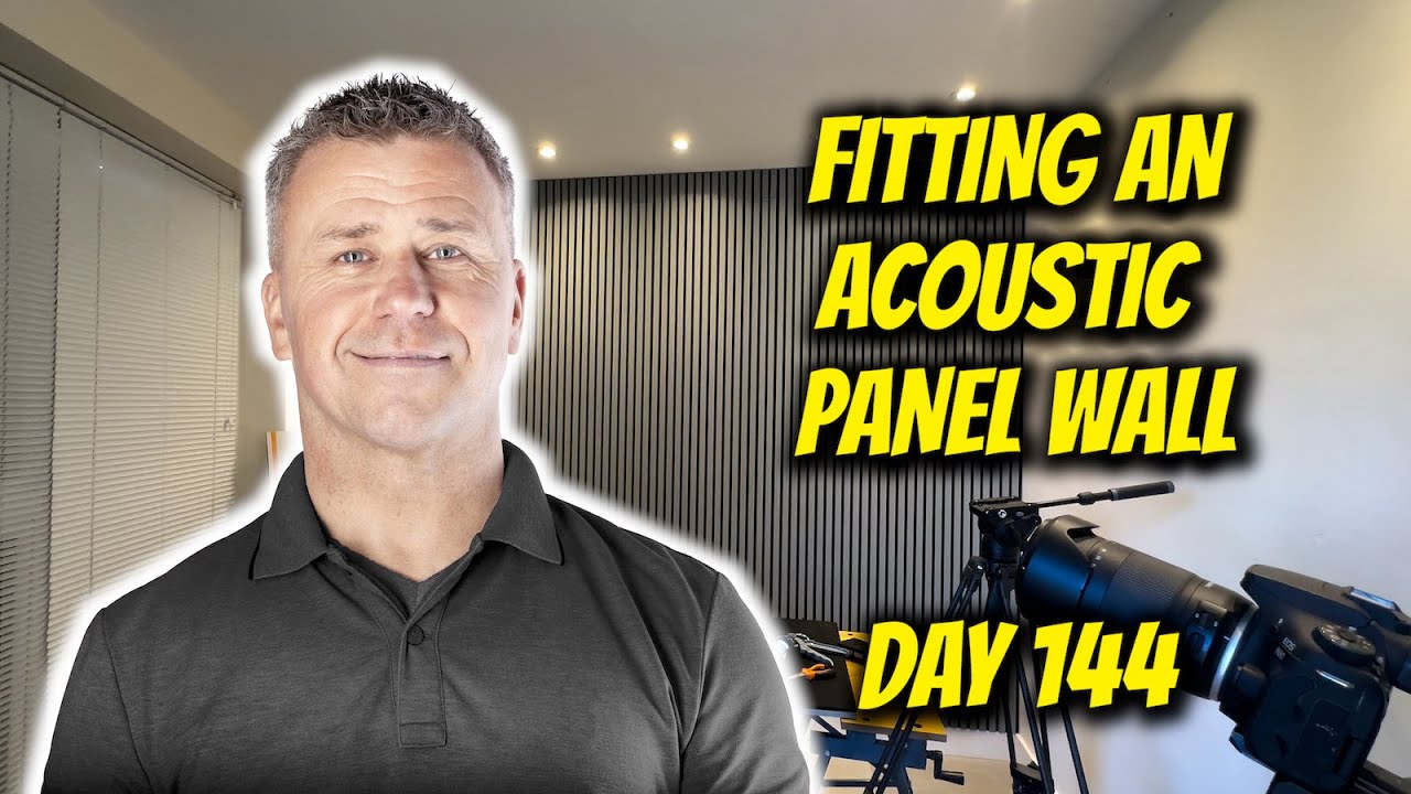 DAY 144: FITTING AN ACOUSTIC PANEL WALL! - YouTube