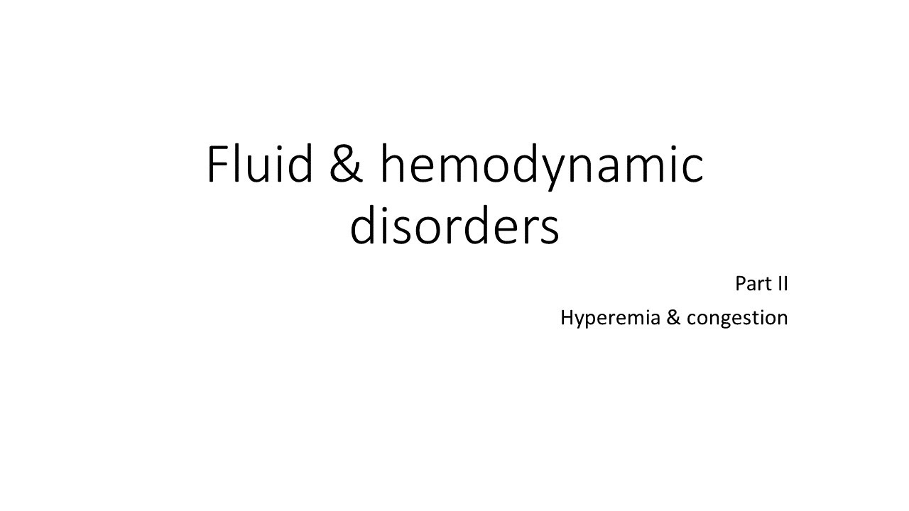 Hyperemia & Congestion - Pathology lecture class by Dr Aravinth - YouTube
