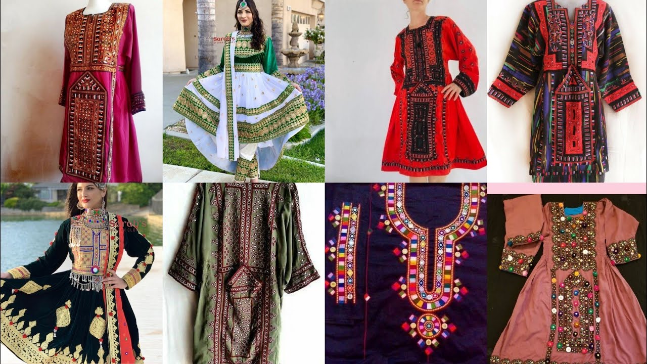 pathani frock Sindhi frock Afghani frock beautiful designing all about ...