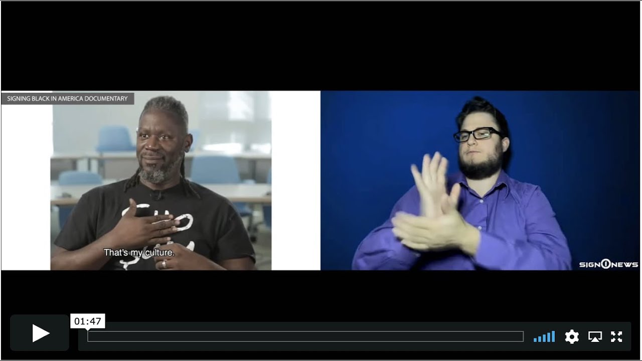 Signing Black in America documentary - YouTube