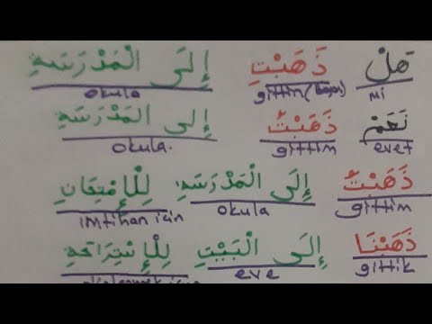 12.Ders Harf-i Cerler Cümle Örnekleri-1