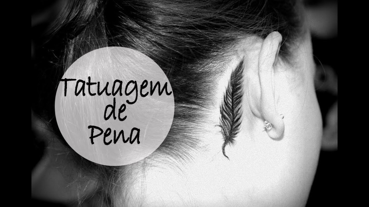 Minha Tatuagem de Pena | Feather Tattoo - Vlog - YouTube