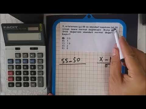 Ozan pişkin-İstatistik- Standart Normal Z'nin Alacağı Değer Soruları (Olasılık Konusu)