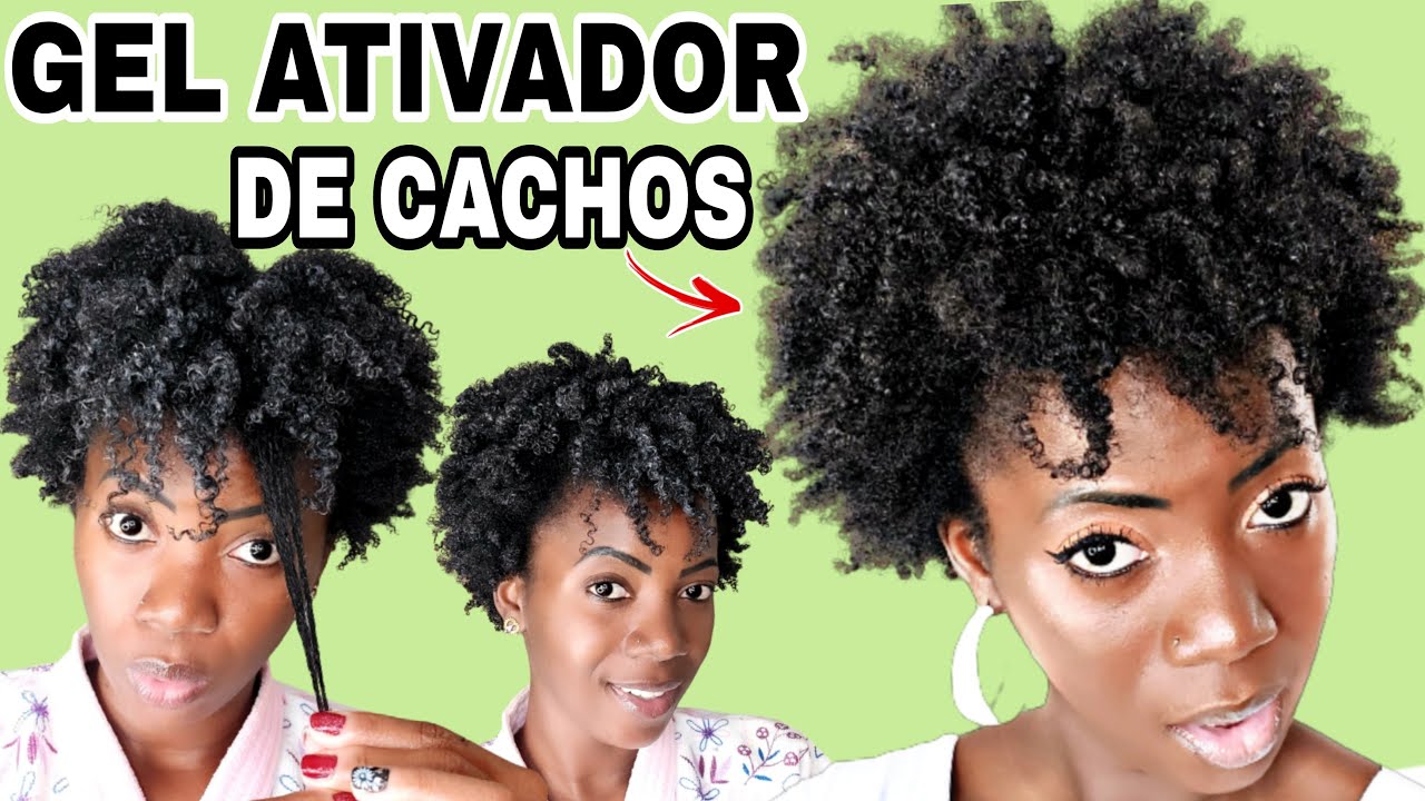 COMO DEFINIR CABELO CRESPO 4c COM GEL ATIVADOR DE CACHOS VEGANO - YouTube