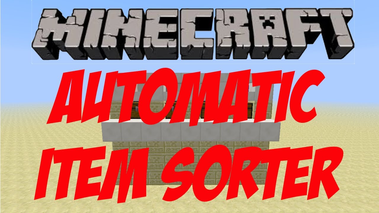 (Minecraft 13w02a) AUTOMATIC ITEM SORTER - BEST DESIGN!!!!! - Minecraft ...