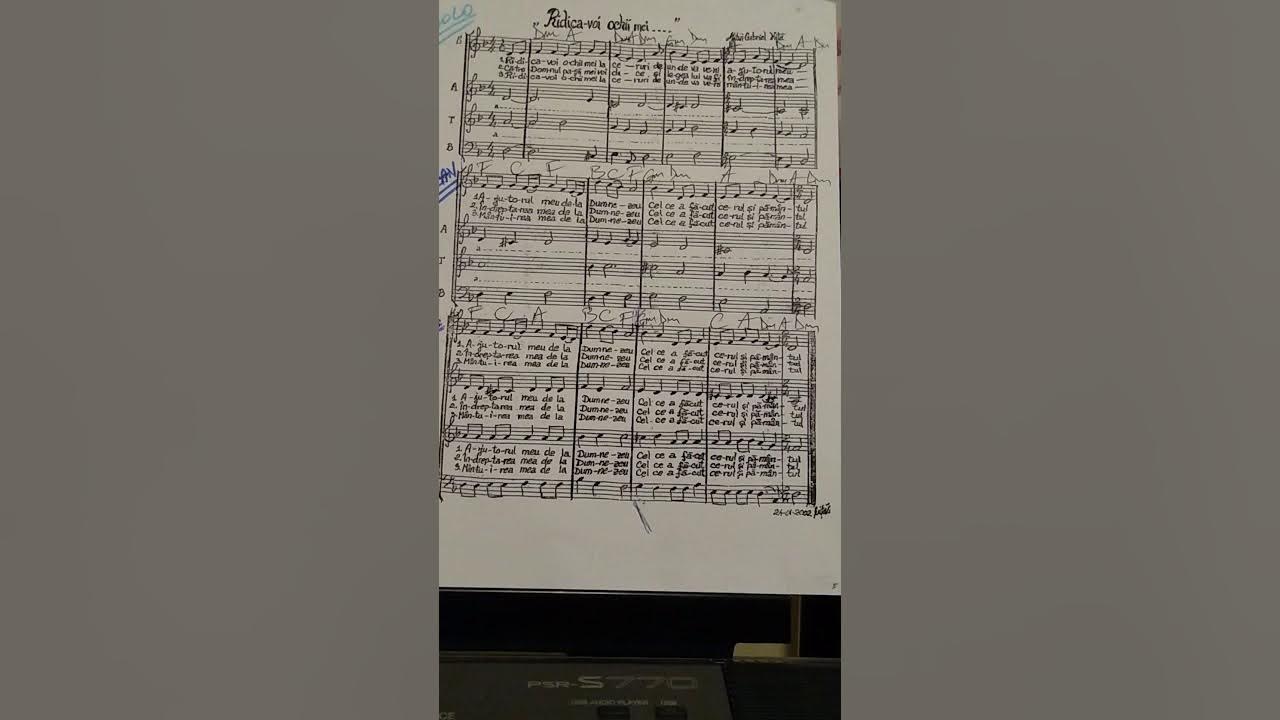 Ridica voi ochii mei la ceruri ! - instrumental - YouTube