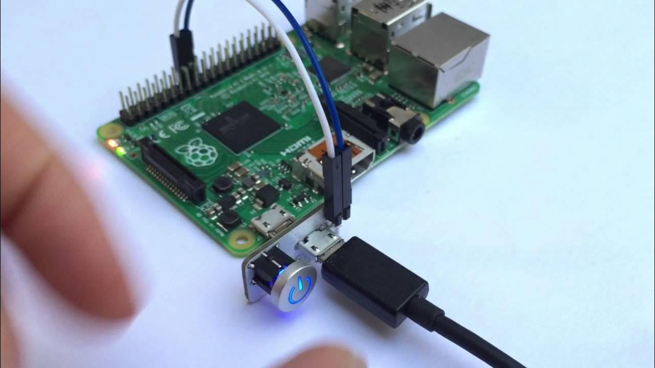 Illuminated Raspberry Pi Power Switch Shutdown LED - YouTube