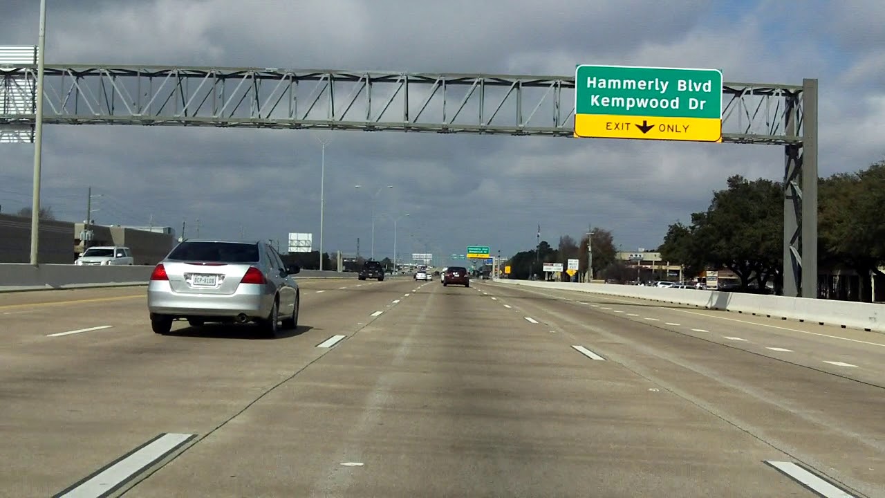 Sam Houston Tollway (Interstate 10 to US 290) inner loop - YouTube