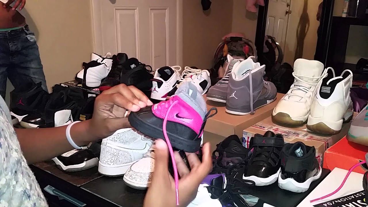 My Daughters Sneaker Collection - YouTube