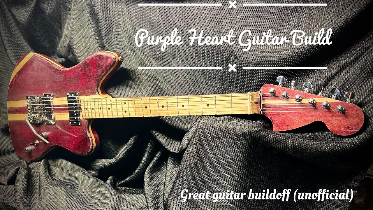 Purple Heart Guitar Build - YouTube