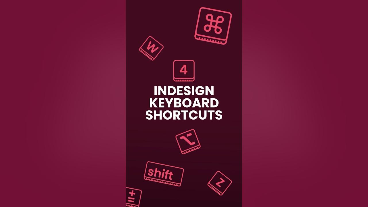 4 Quick InDesign Keyboard Shortcuts (+Bonus Tip!) #shorts - YouTube