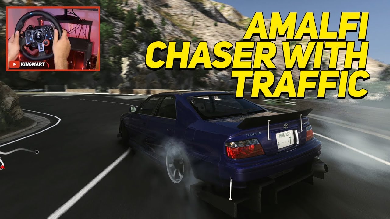 Chaser Drifting at Amalfi Italy with Traffic | Assetto Corsa (w/900° Steering Wheel Setup) - YouTube