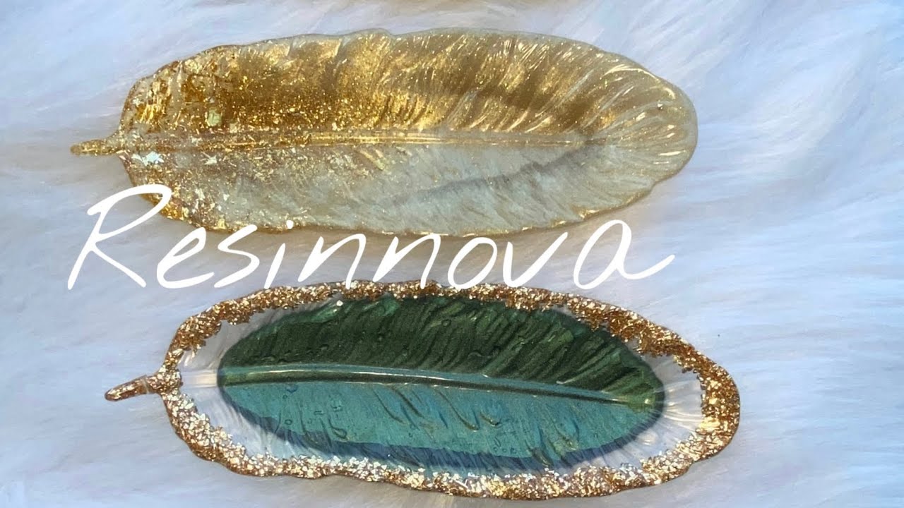 تكنيكات مختلفه لقالب الريشه #resin #تعليم #ريزين #resinnova - YouTube