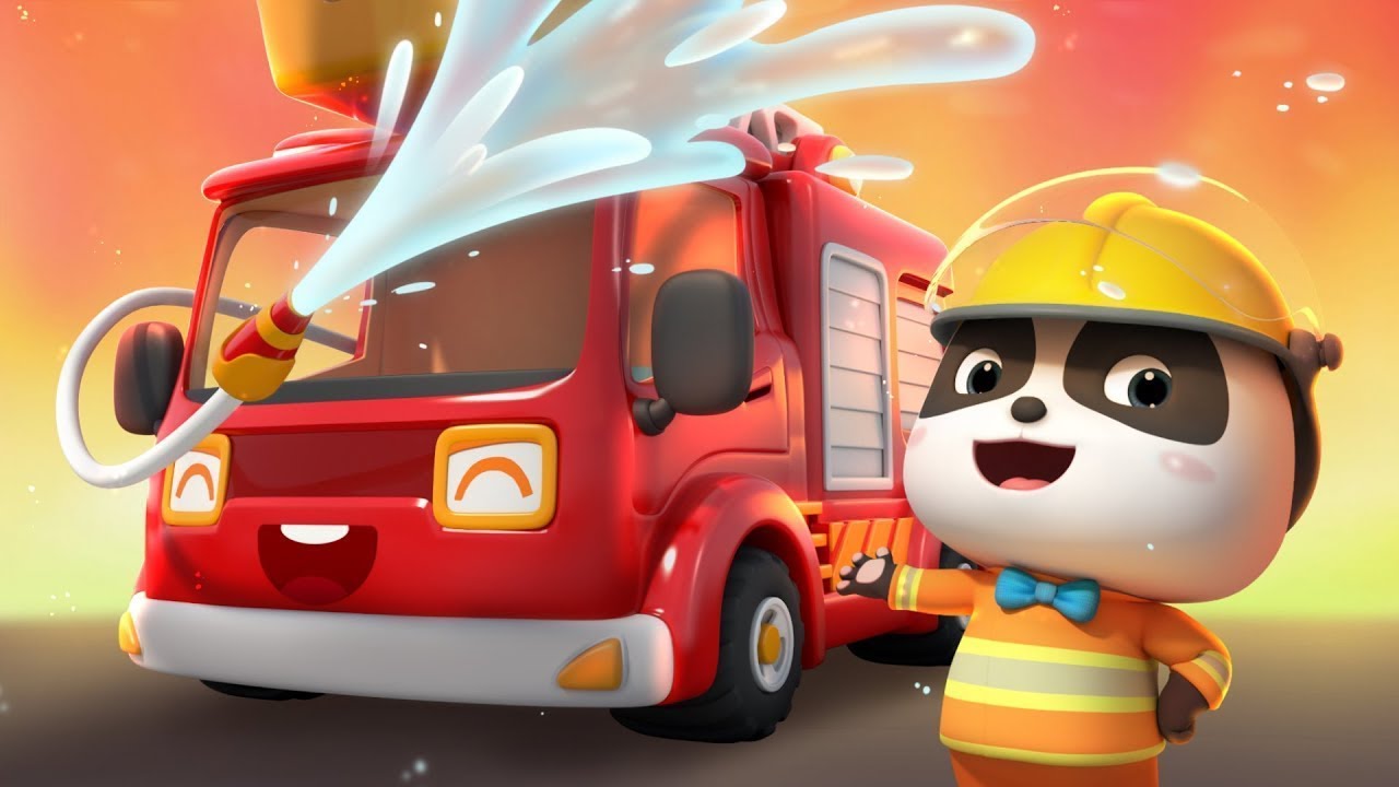 Fire Truck going to save every one 👫babybus, cartoon - YouTube
