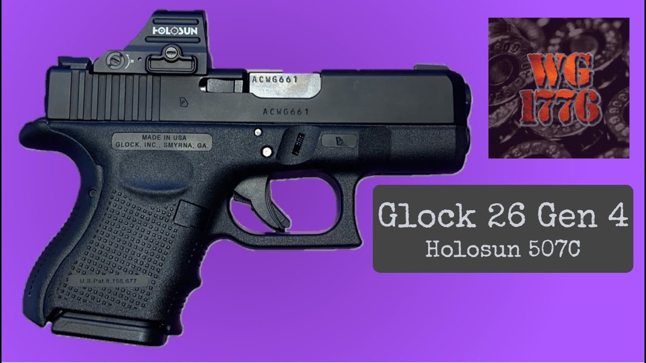 Glock 26 Gen 4 with Holosun 507C - YouTube