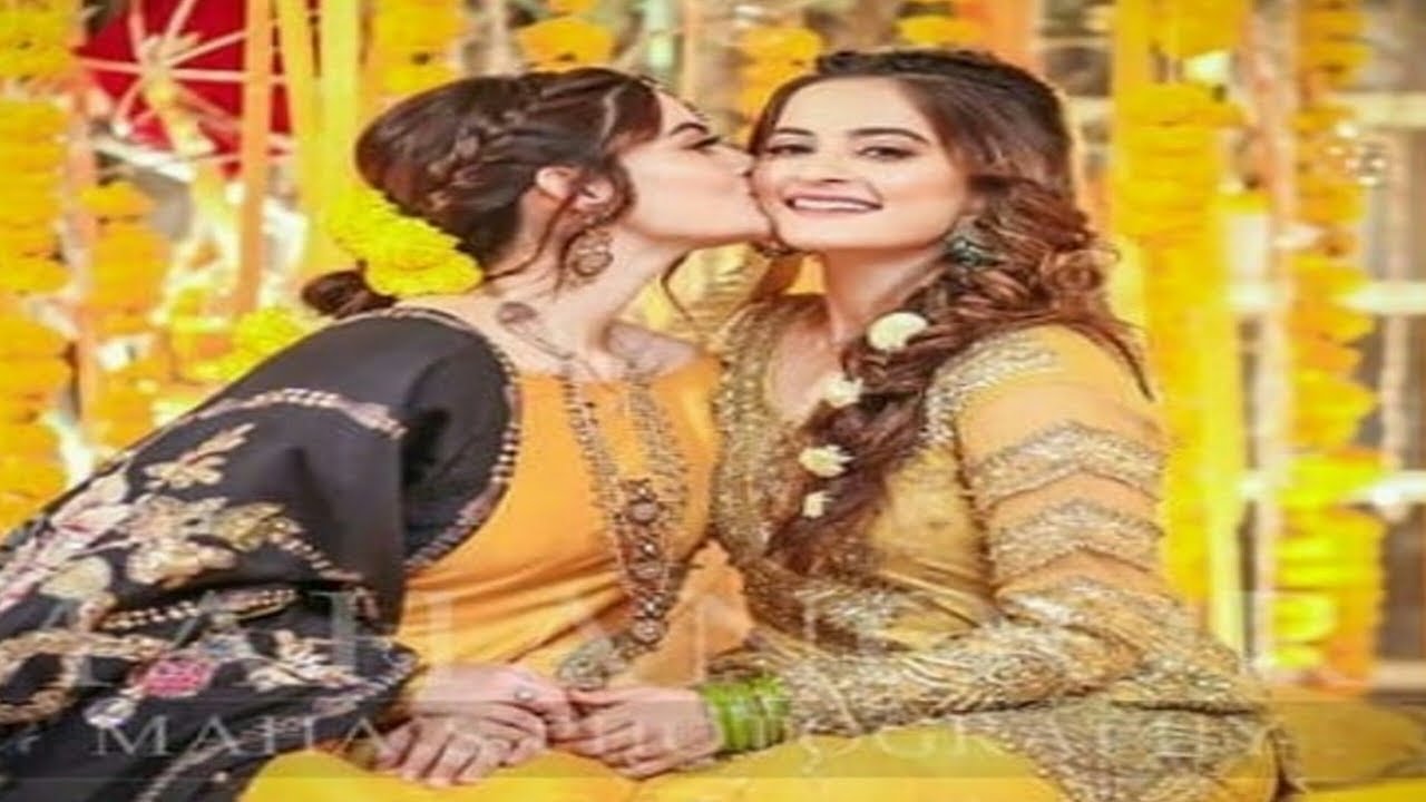 Aiman Khan Full Mayun Video | Aiman khan Gorgeous look on Mayun - YouTube