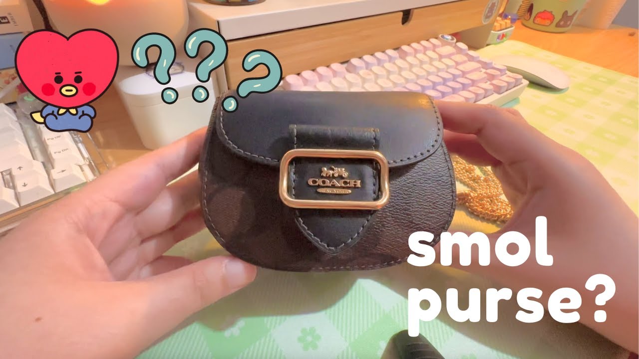 👛 Simplified EDC: What's in My Smol Purse? Coach Mini Morgan Card Case ...
