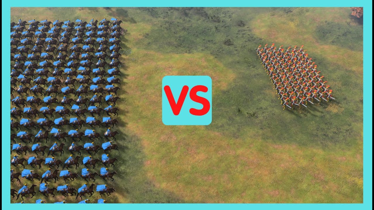 84 Landsknechte vs 192 Scouts | Aoe4 - YouTube