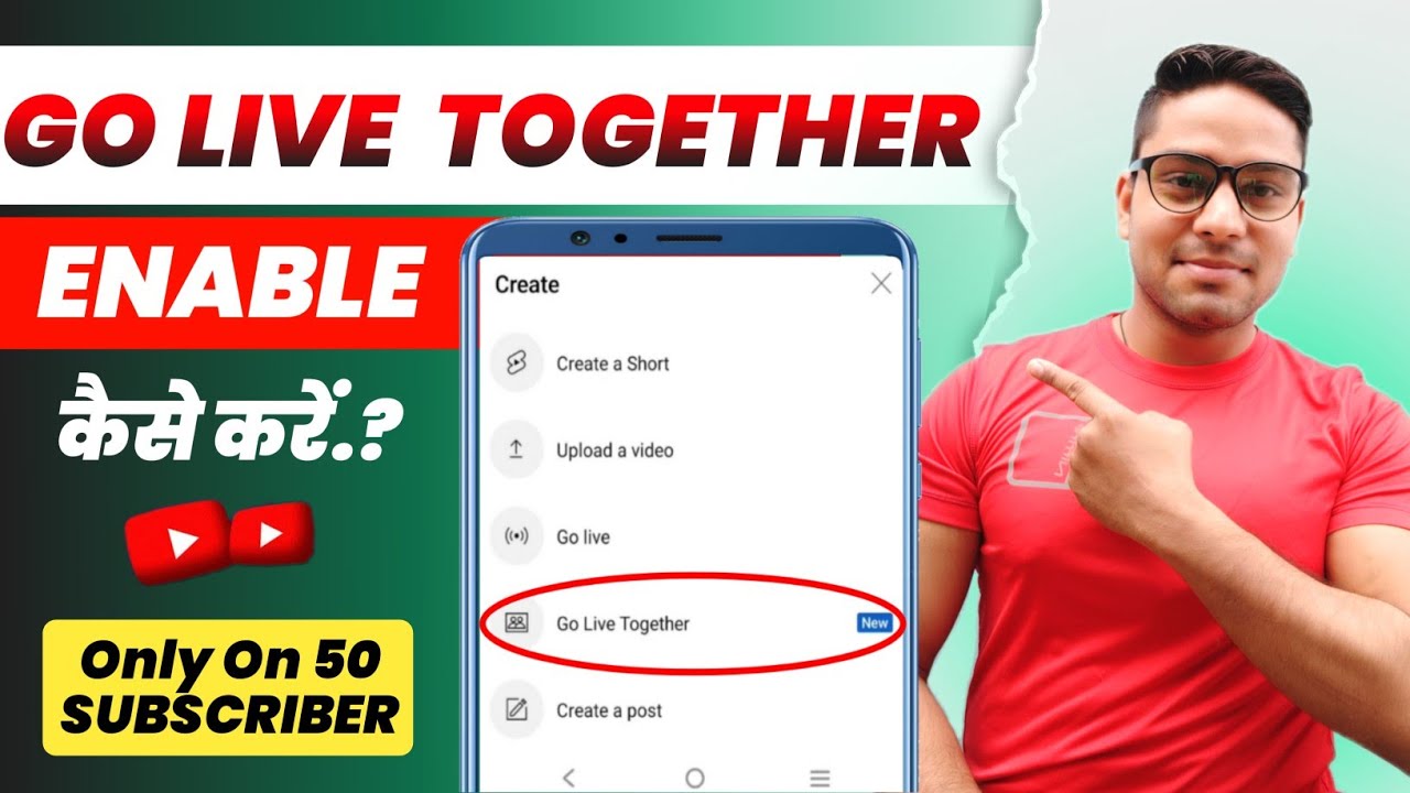 How To Enable Go Live Together Option On YouTube | Go Live Together ...