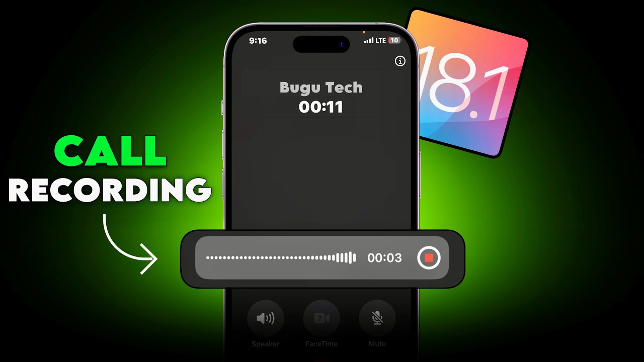 How To Use Call Recording in iOS 18.1 | How To Record Calls in iPhone ...