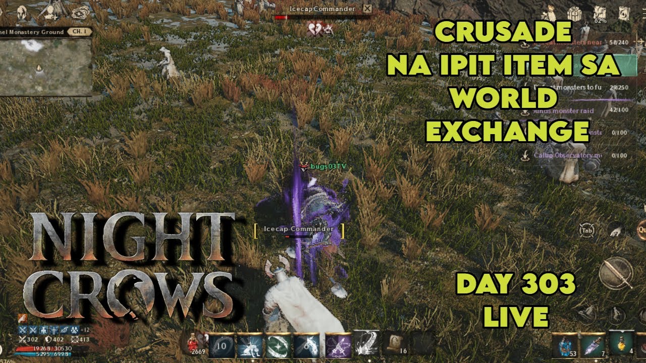 NIGHT CROWS DAY 303 World Exchange naipit din item mo? Relive muna - YouTube