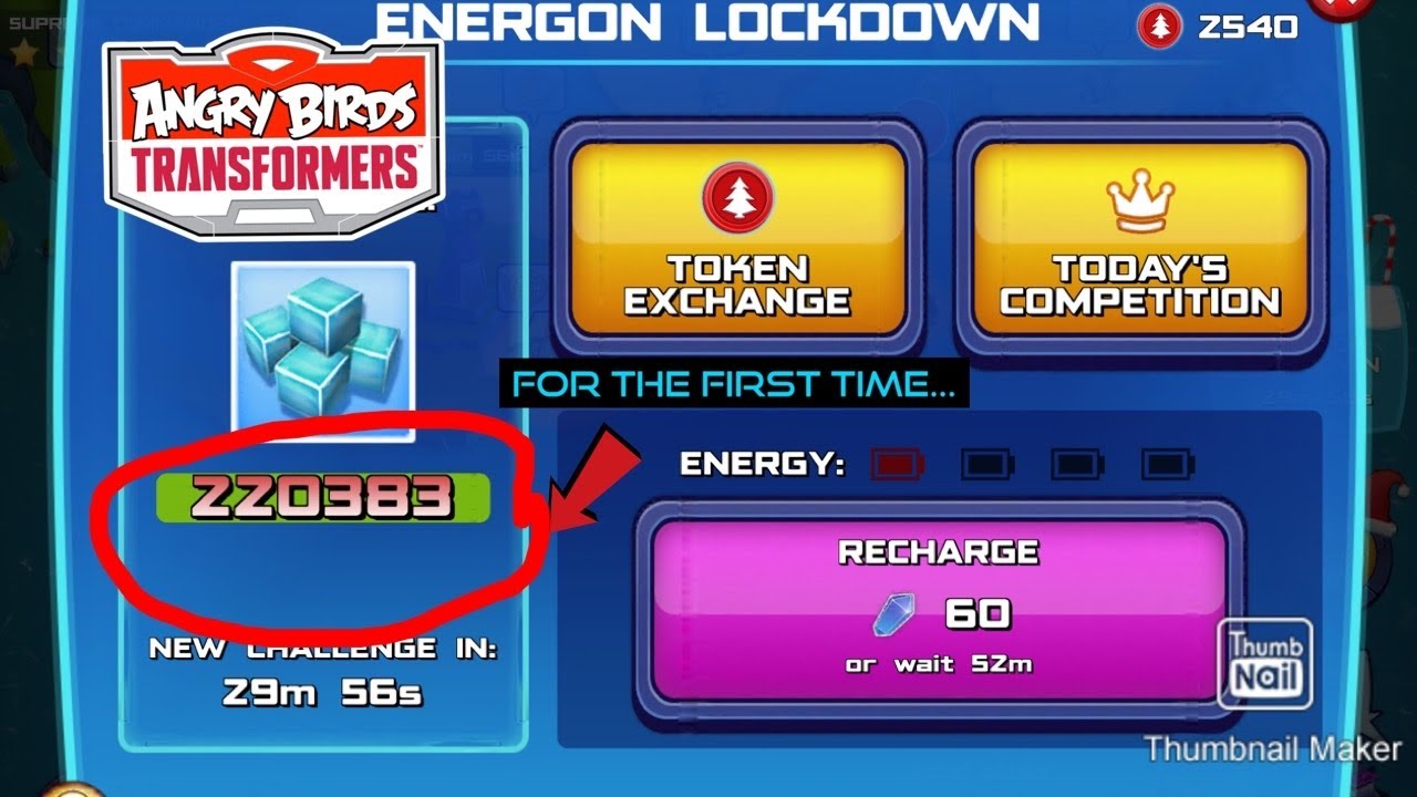Angry Birds Transformers: Maxing up the Token Milestone for the first ...