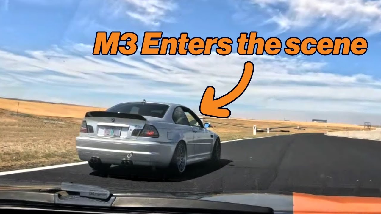 NA Miata chasing E46 M3 around Oregon Raceway Park - YouTube