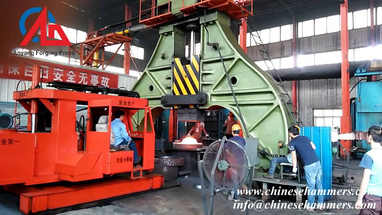 forging hammer,8 ton drop hammer,hydraulic hammer - YouTube