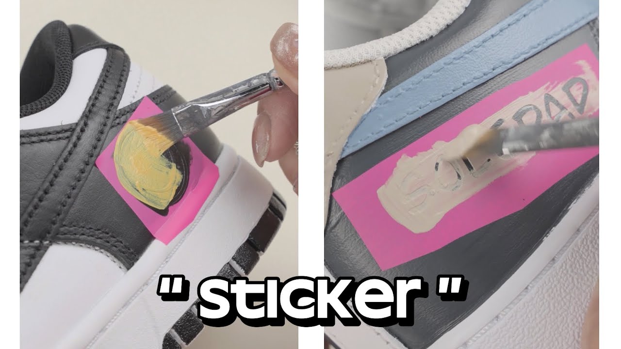 customize my shoes （collection 6）----- sticker painting #custom # ...