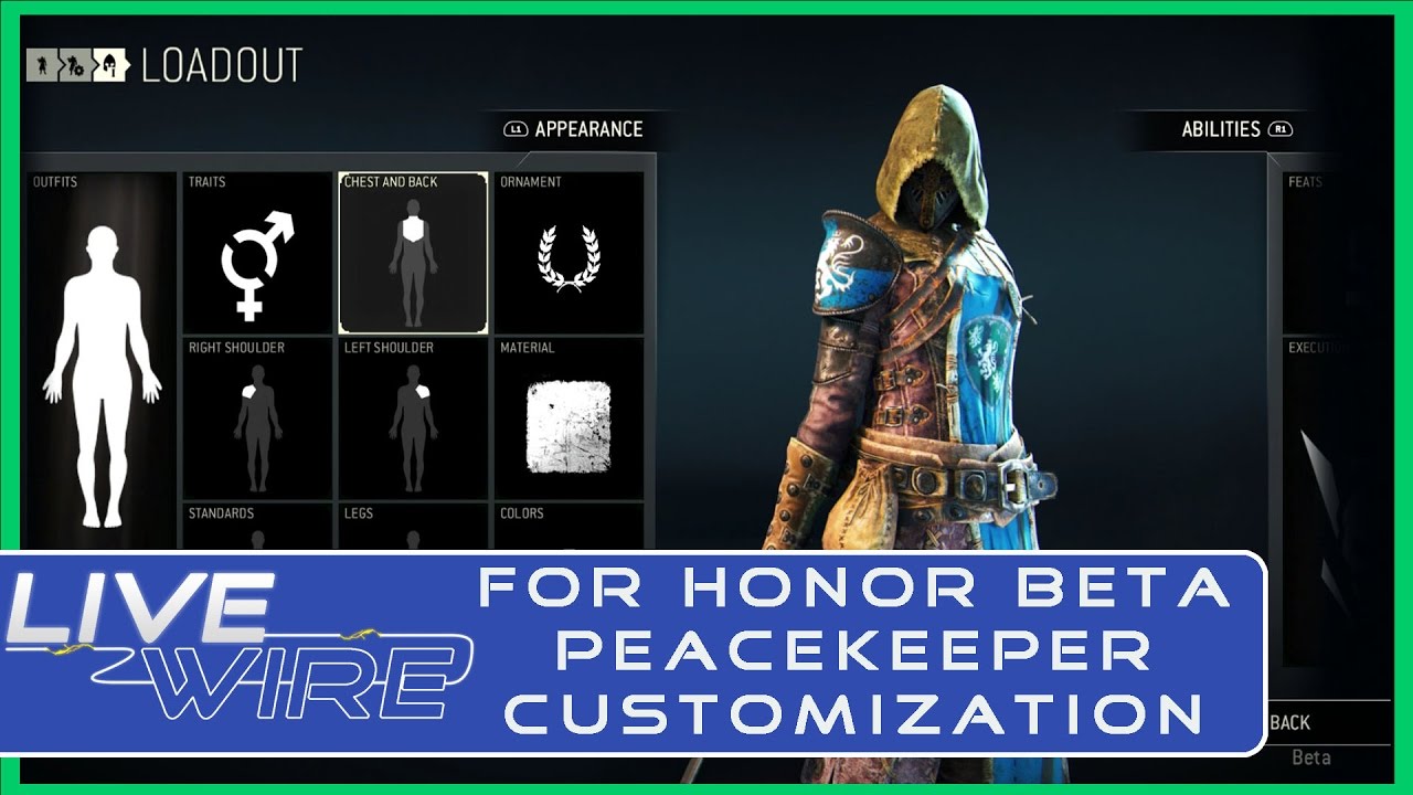 ALL For Honor Peacekeeper Customization Options - For Honor Beta ...