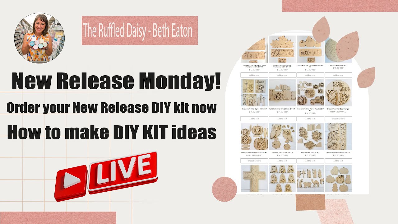 New Release Monday! | How to make DIY KIT Wood Crafts Ideas | Order ...