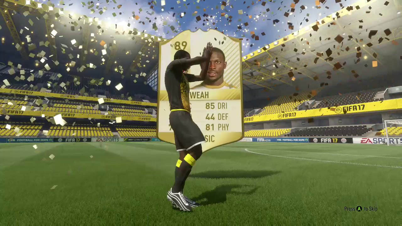 Fifa 17 - George Weah in a Pack!! - YouTube