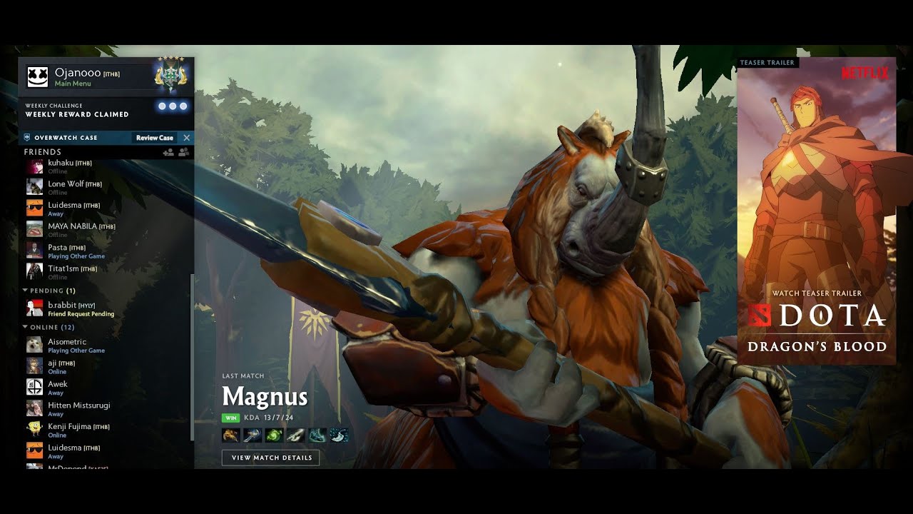 Playing Magnus for Long Game Offlaner - YouTube