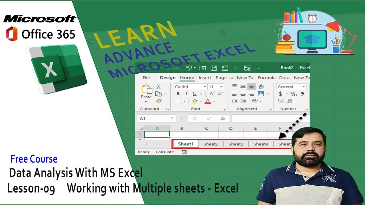Beginner's Tutorial: Data Analysis with Multiple Sheets in Excel | Civil Engineering | Ep-9 ...