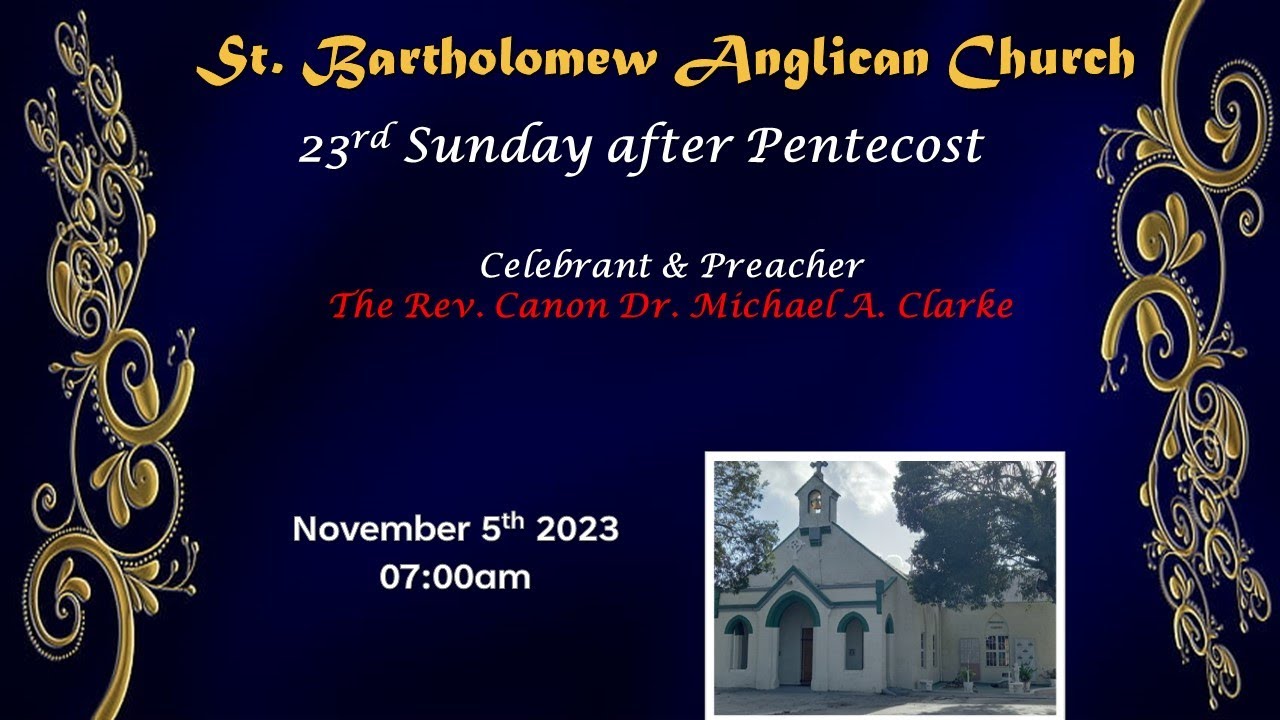 November 5th 2023 - Twenty-Third Sunday after Pentecost - YouTube