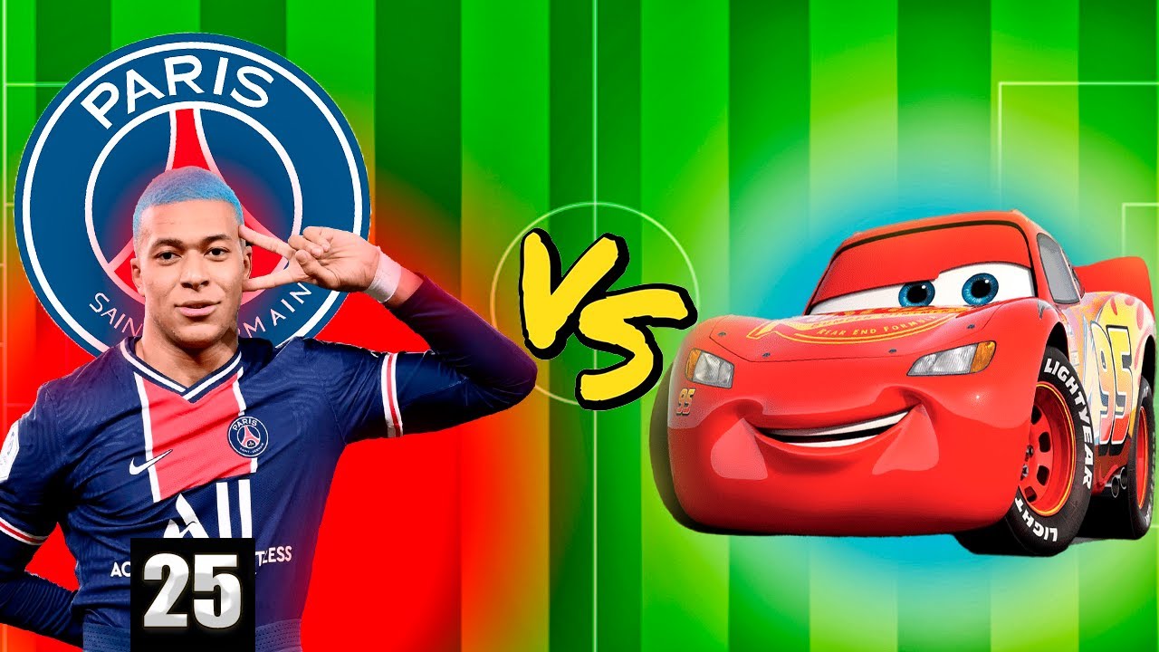 Kylian Mbappe vs Lightning McQueen (psg-cars)🔥 - YouTube