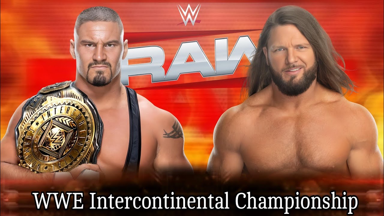 WWE2K24 Bron Breakker Vs AJ Styles [WWE Intercontinental Championship ...