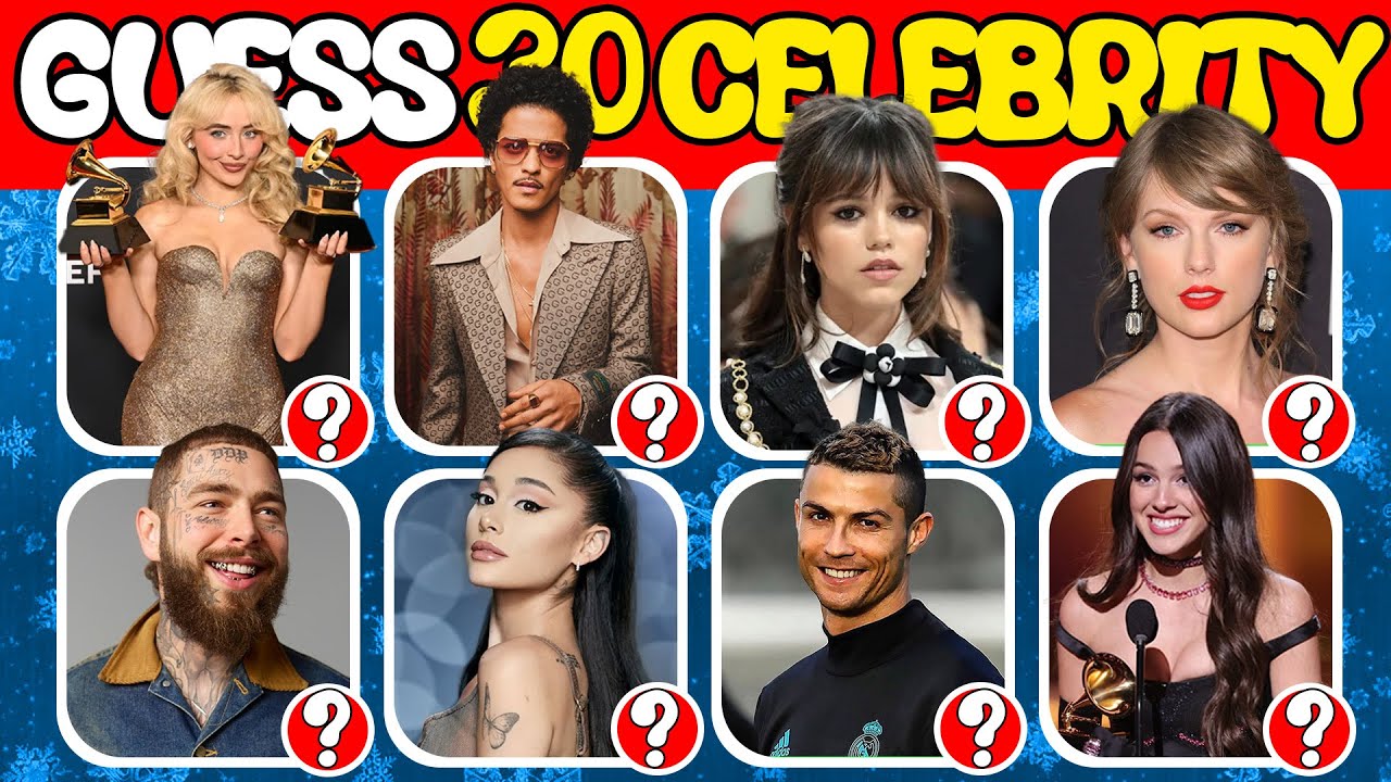 Guess The Celebrity - 30 Most Famous People 2026 | Celebrity Quiz - YouTube