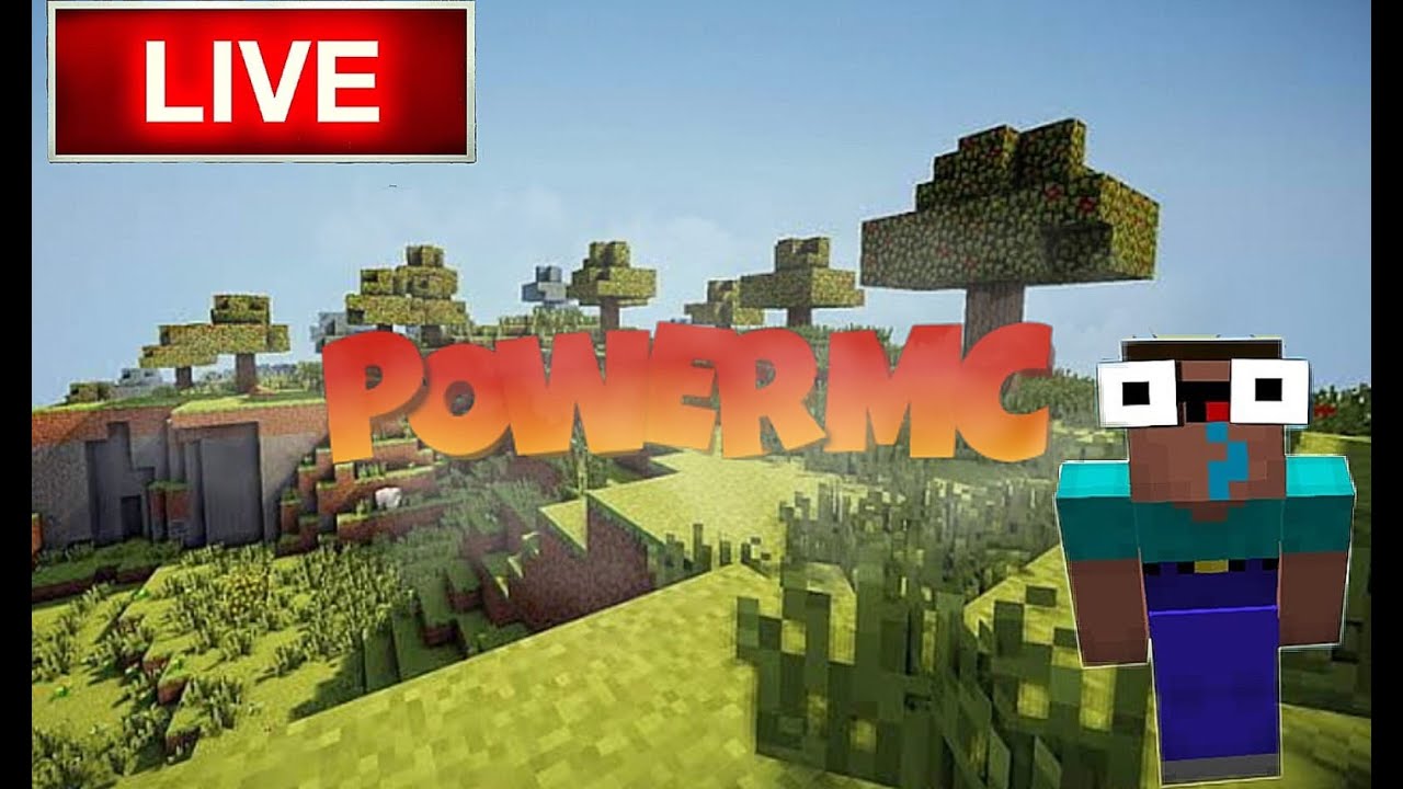 MINECRAFT LIVE // 24/7 SEVER// POWER MC - YouTube
