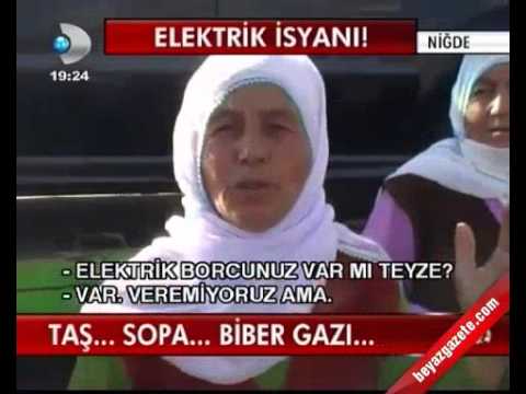 NİĞDE'DE ELEKTRİK İSYANI NİĞDE HABER