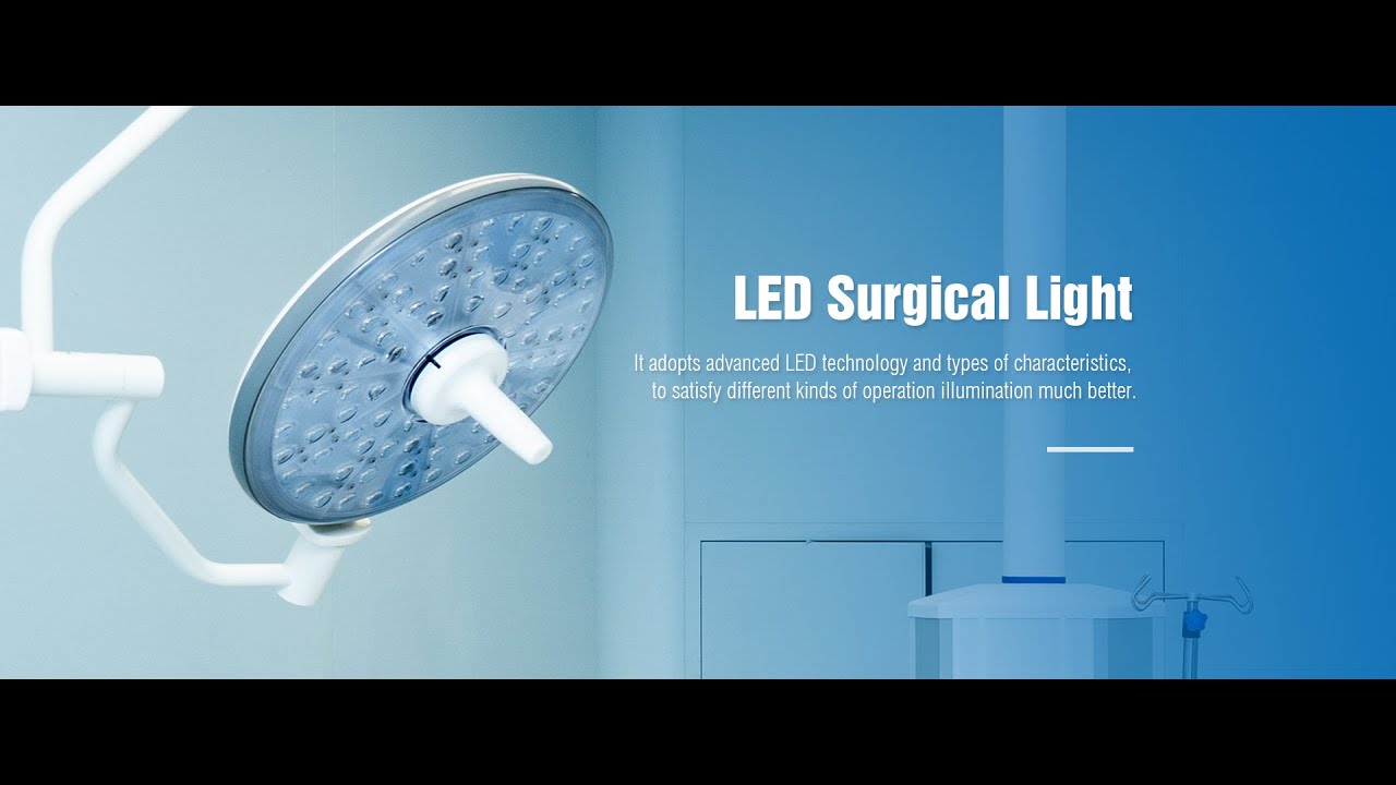 Demonstration for surgical shadowless light operation lamp - YouTube
