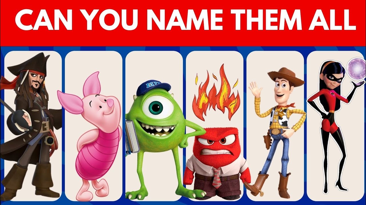 Can You Name All Disney Characters | How Many Can You Get Right? - YouTube