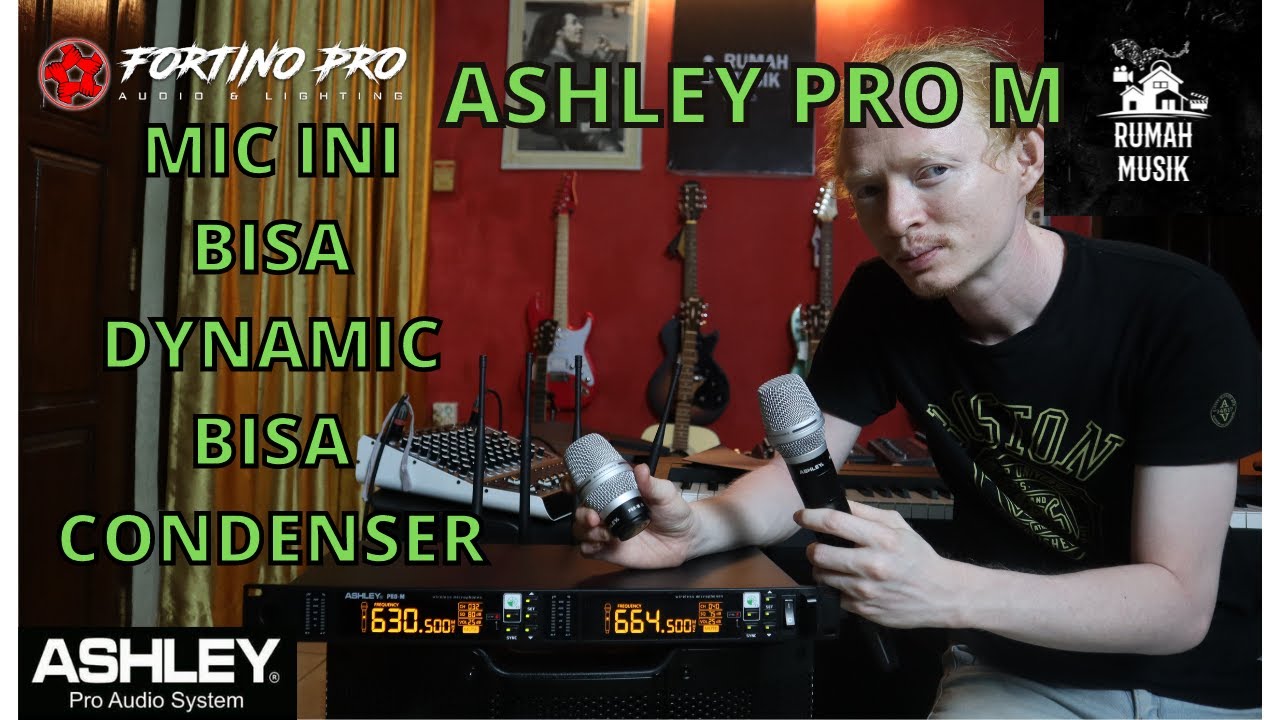 MIC WIRELESS PREMIUM DARI ASHLEY BISA DYNAMIC BISA CONDENSER, MIC ...