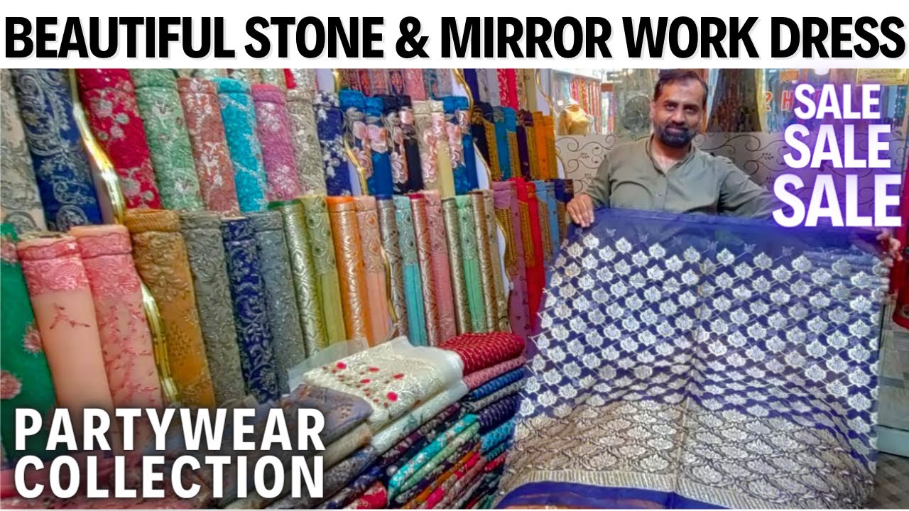 Embroidery Heavy Stone Work - Fancy Stone Work Embroidery Dress - Mega ...