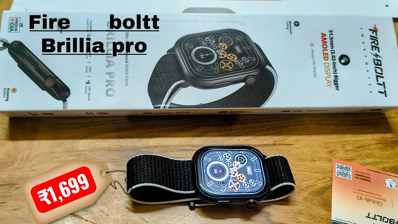 fire boltt brillia pro | fire boltt brillia pro smartwatch - YouTube