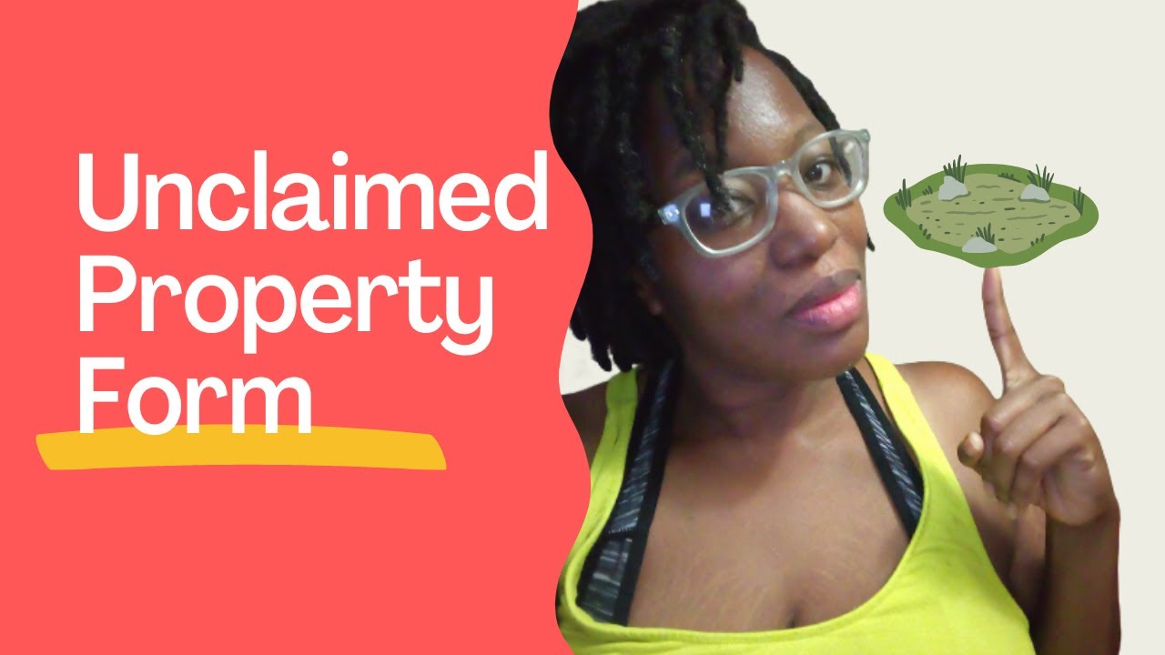 Unclaimed Property Form - YouTube
