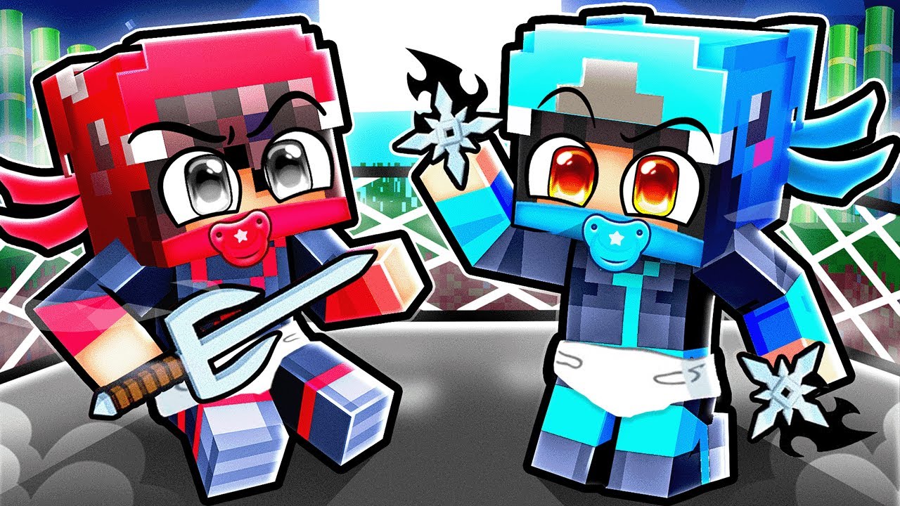 We Became BABY NINJAS in Minecraft! - YouTube