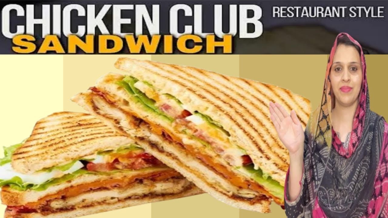 Restaurant Style Chicken Tikka Club Sandwich Recipe l Quick And Easy ...
