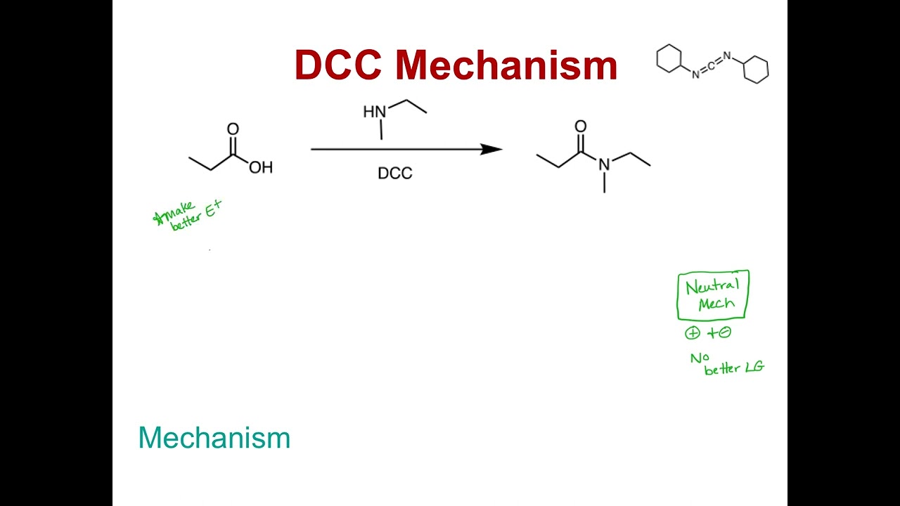 Forming an Amide using DCC - Mechanism - YouTube