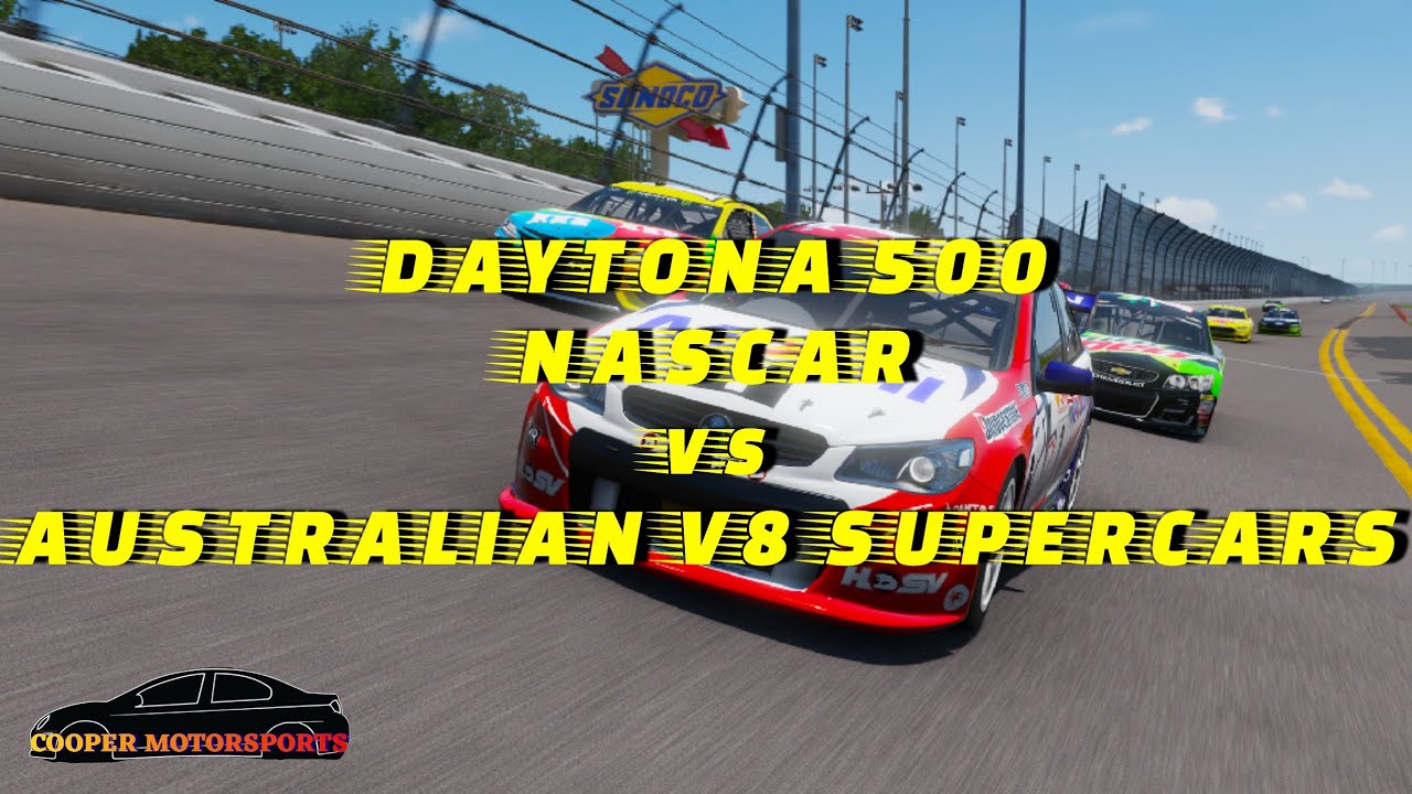 Daytona 500 - NASCAR vs Australian V8 Supercars - YouTube